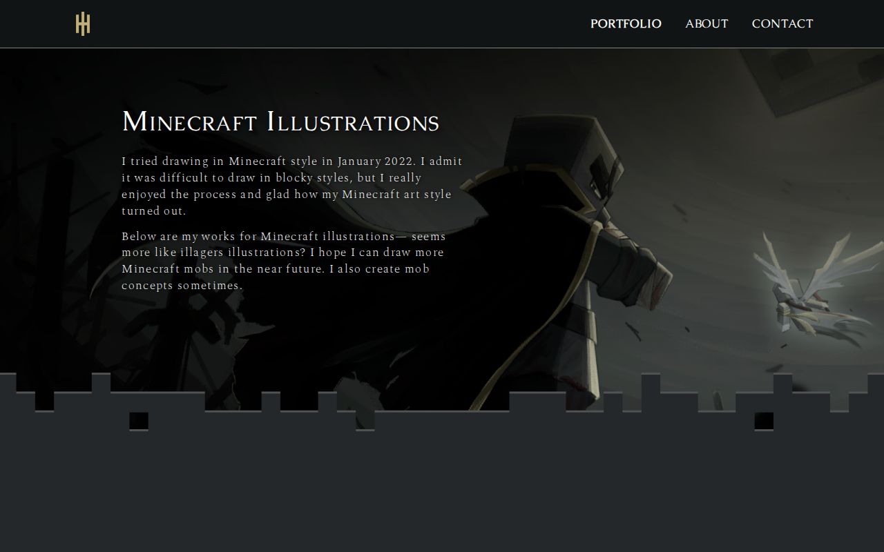 Minecraft Illustrations | RAVEIMP